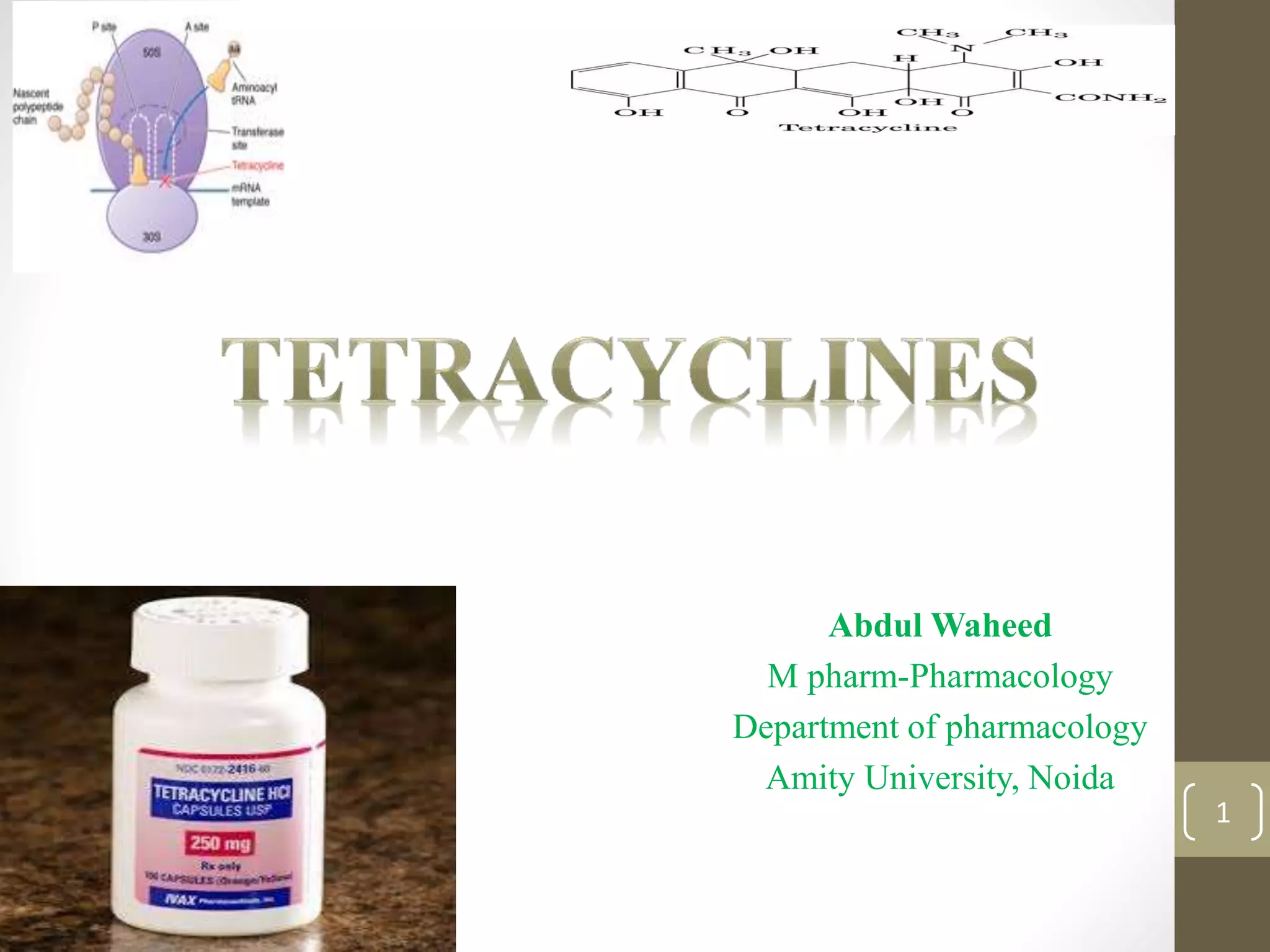 Tetracyclines | PPTX