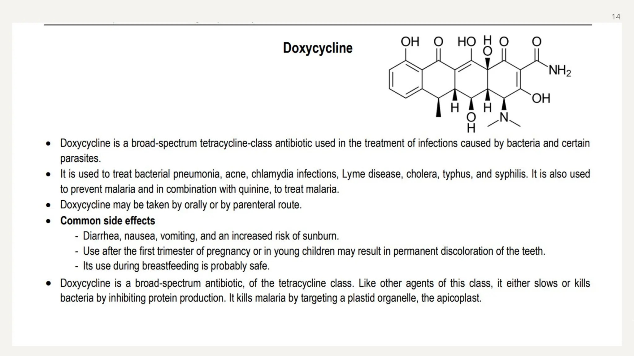 Tetracyclines: A Comprehensive Overview. | PPT