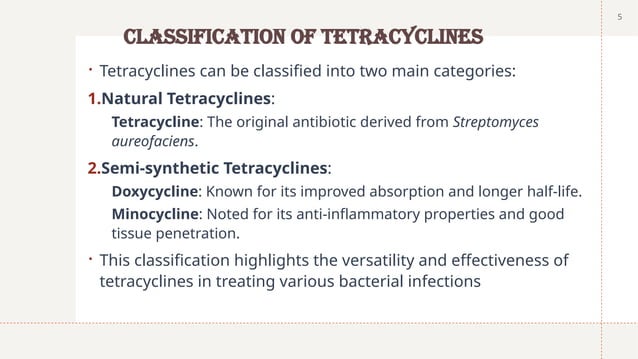 Tetracyclines: A Comprehensive Overview. | PPT