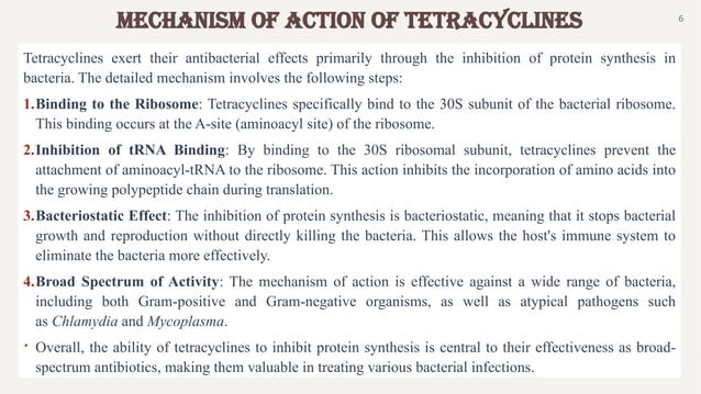Tetracyclines: A Comprehensive Overview. | PPT