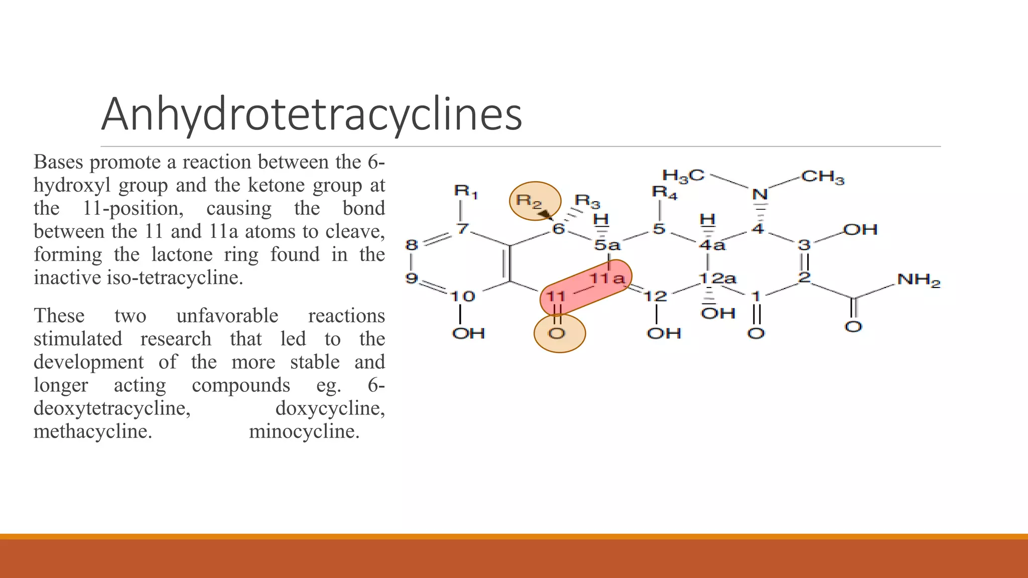 Tetracyclines Medicinal Chemistry | PPTX