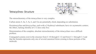 Tetracyclines Medicinal Chemistry | PPTX