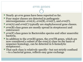 Tetracyclines, glycicyclines, macrolides and ketolides Drugs | PPT