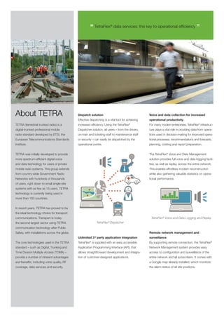 Tetraflex for rail and metro ver. 1.00 lowres | PDF