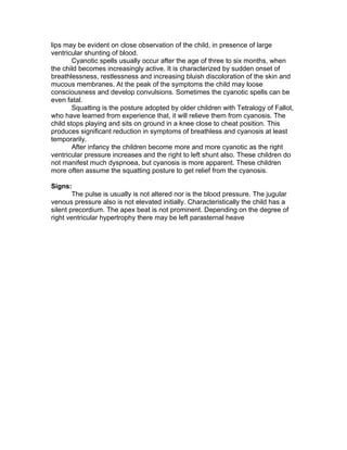Tetralogy Of Fallot | DOC