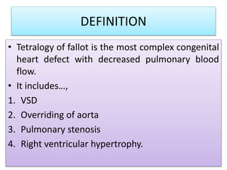 Tetralogy of fallot | PPTX