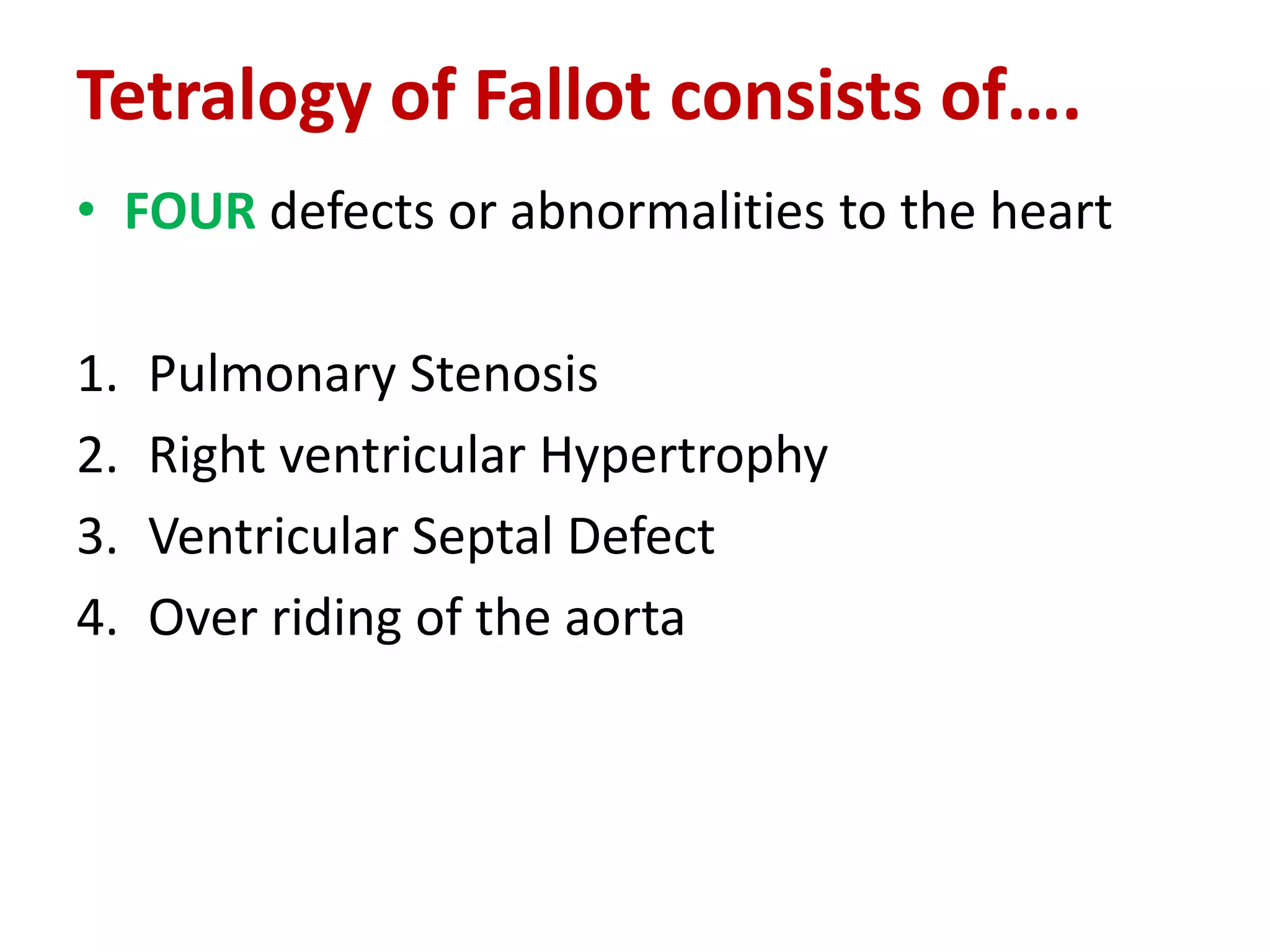 Tetralogy of fallot | PPTX