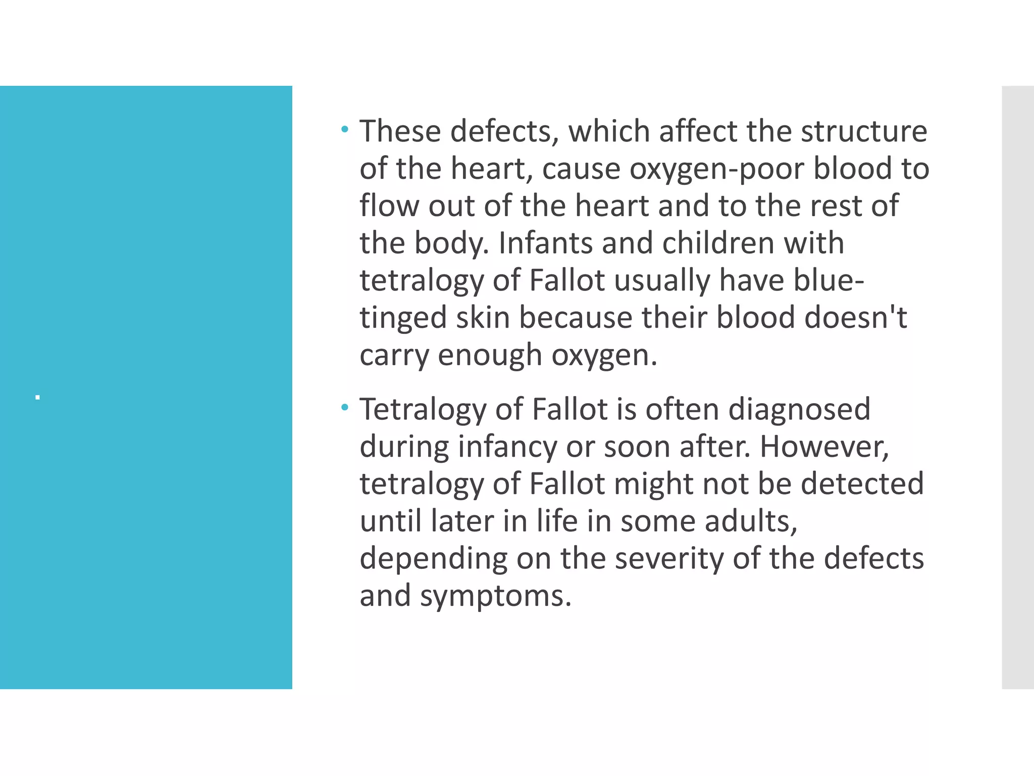 Tetralogy of fallot | PPTX