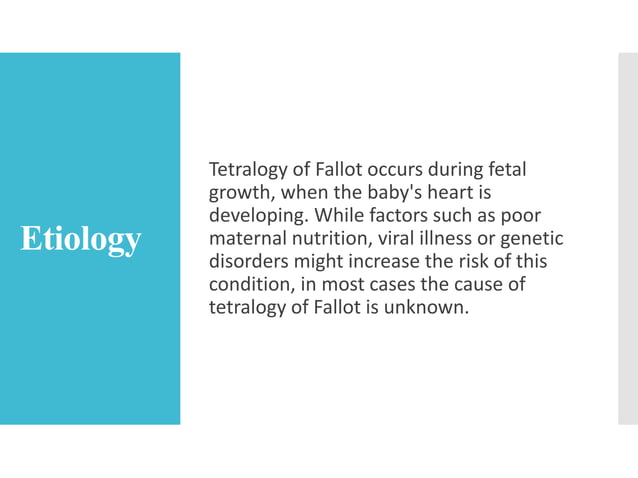 Tetralogy of fallot | PPTX | Heart and Cardiovascular Diseases ...