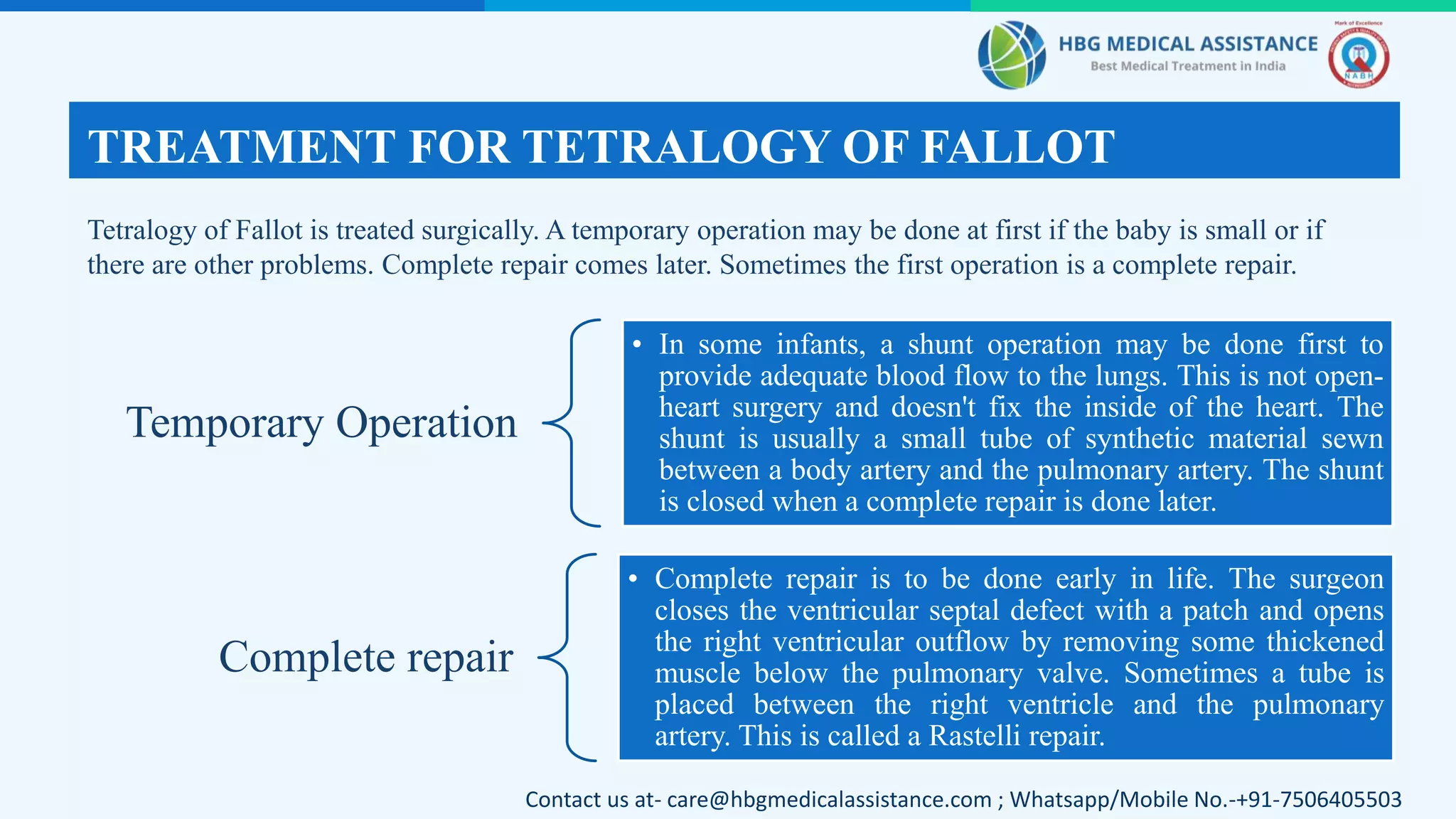 Best Tetralogy of Fallot surgery in India, TOF surgery in India | PPT
