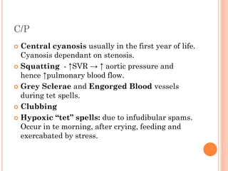 Tetralogy of falot management | PPT