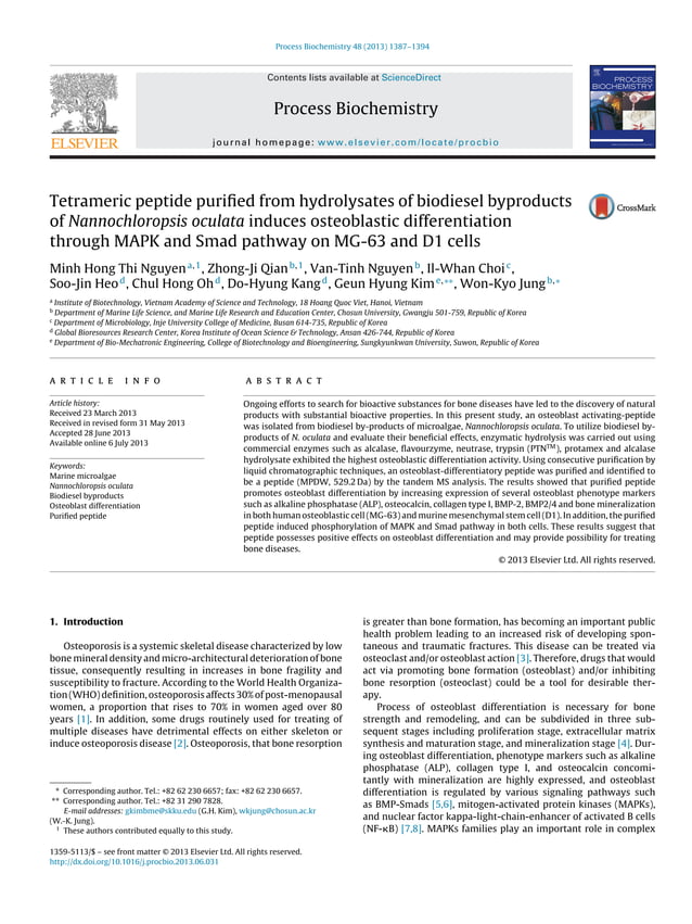 Tetrameric peptide purified from hydrolysates of biodiesel byproducts ...