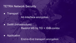 TETRA Networks Security | PDF