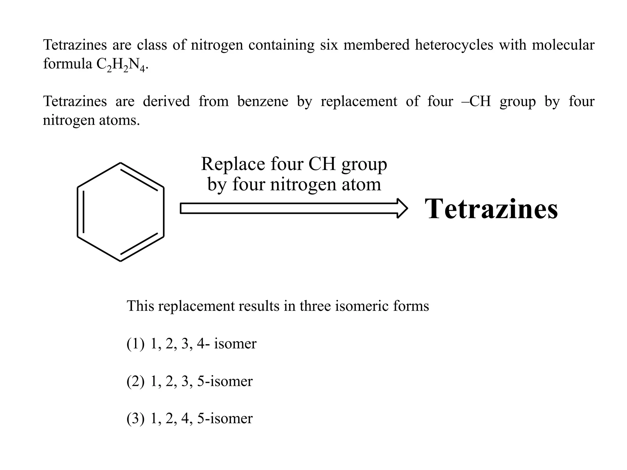 Synthesis and reaction of six membered heterocycle-Tetrazine | PPTX