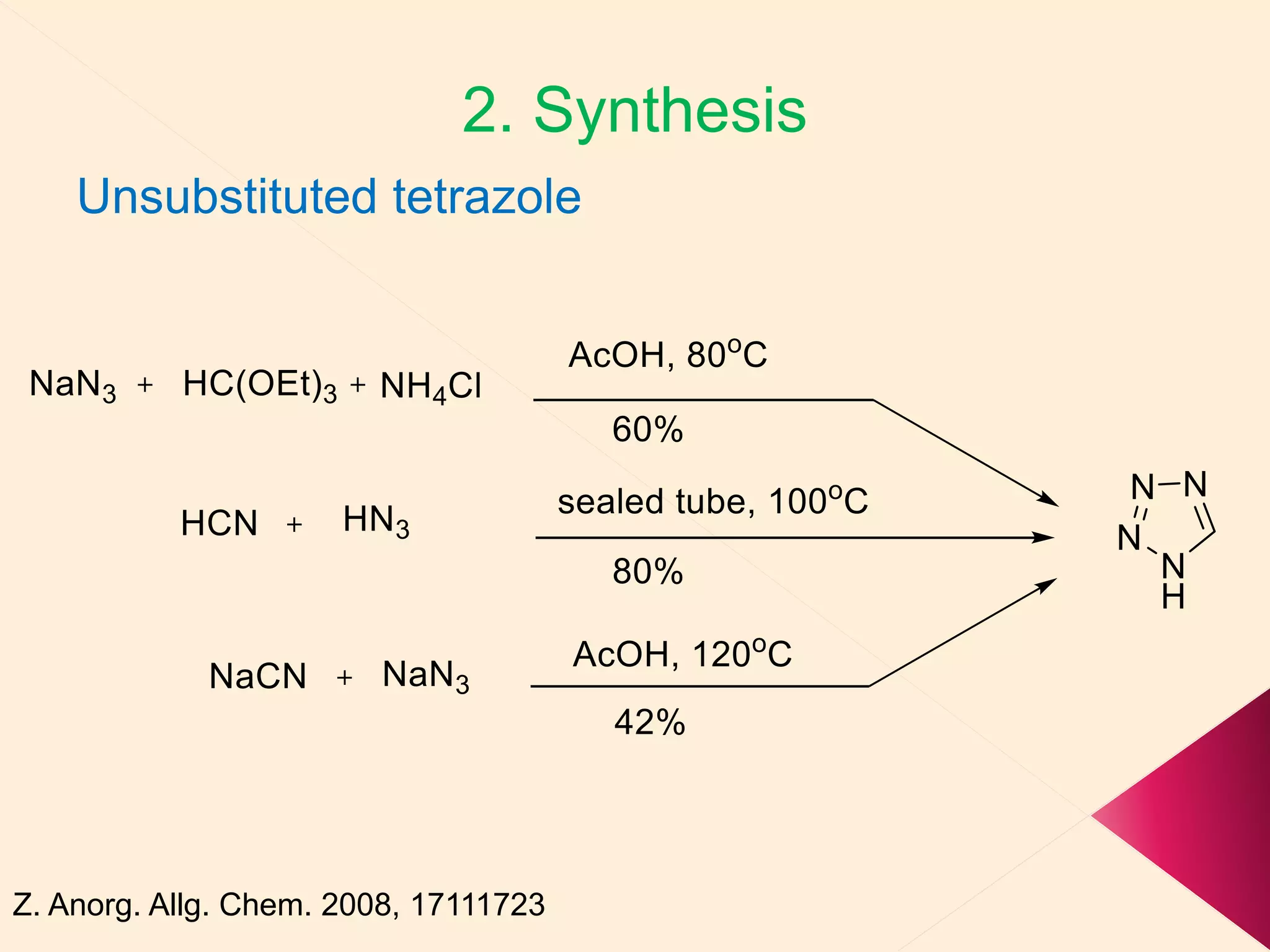 Tetrazole and triazole | PPTX
