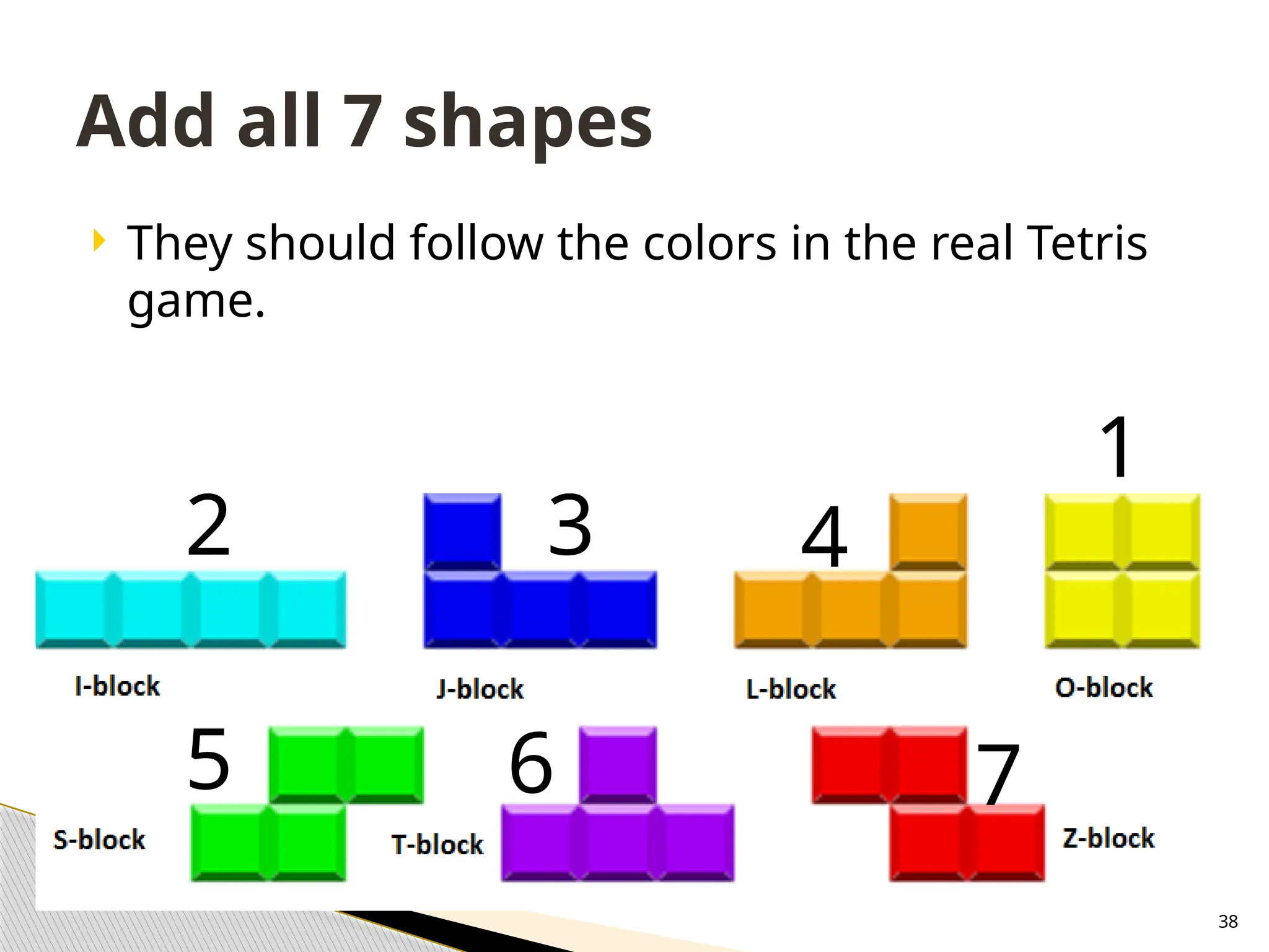 Tetris game rules and program algorythm. | PPTX