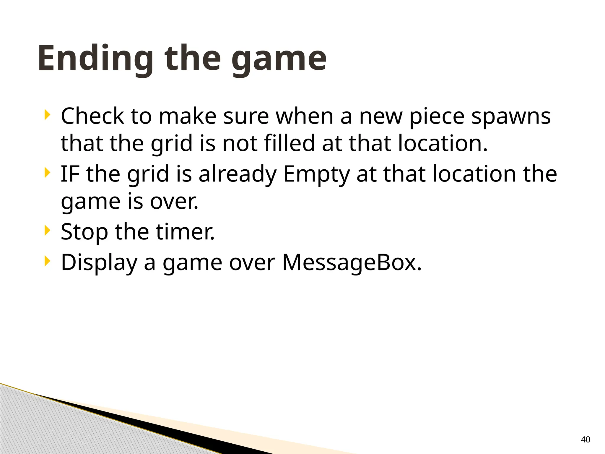 Tetris game rules and program algorythm. | PPTX