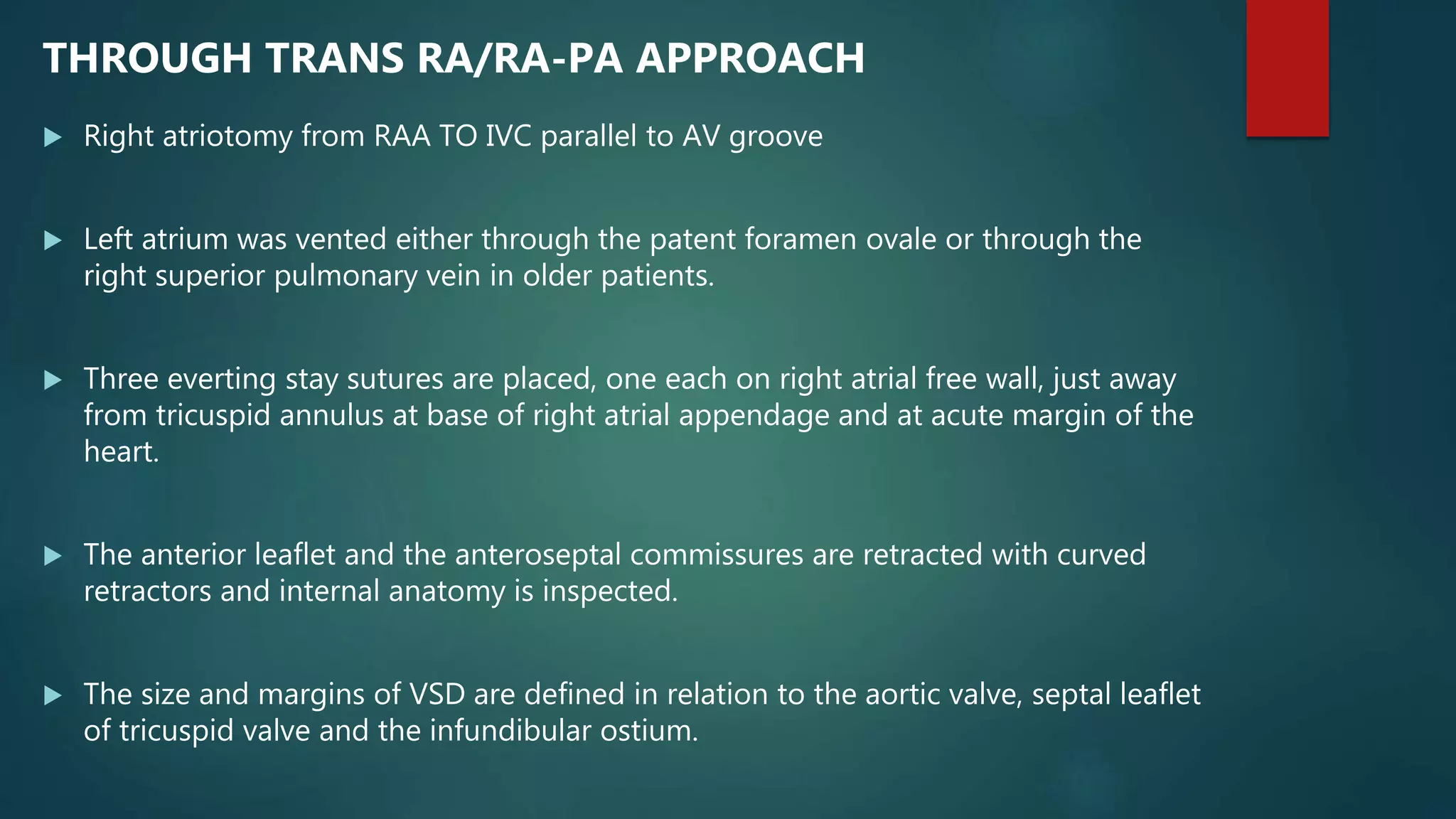 Tetrology of fallot corrective surgeries | PPTX | Heart and ...