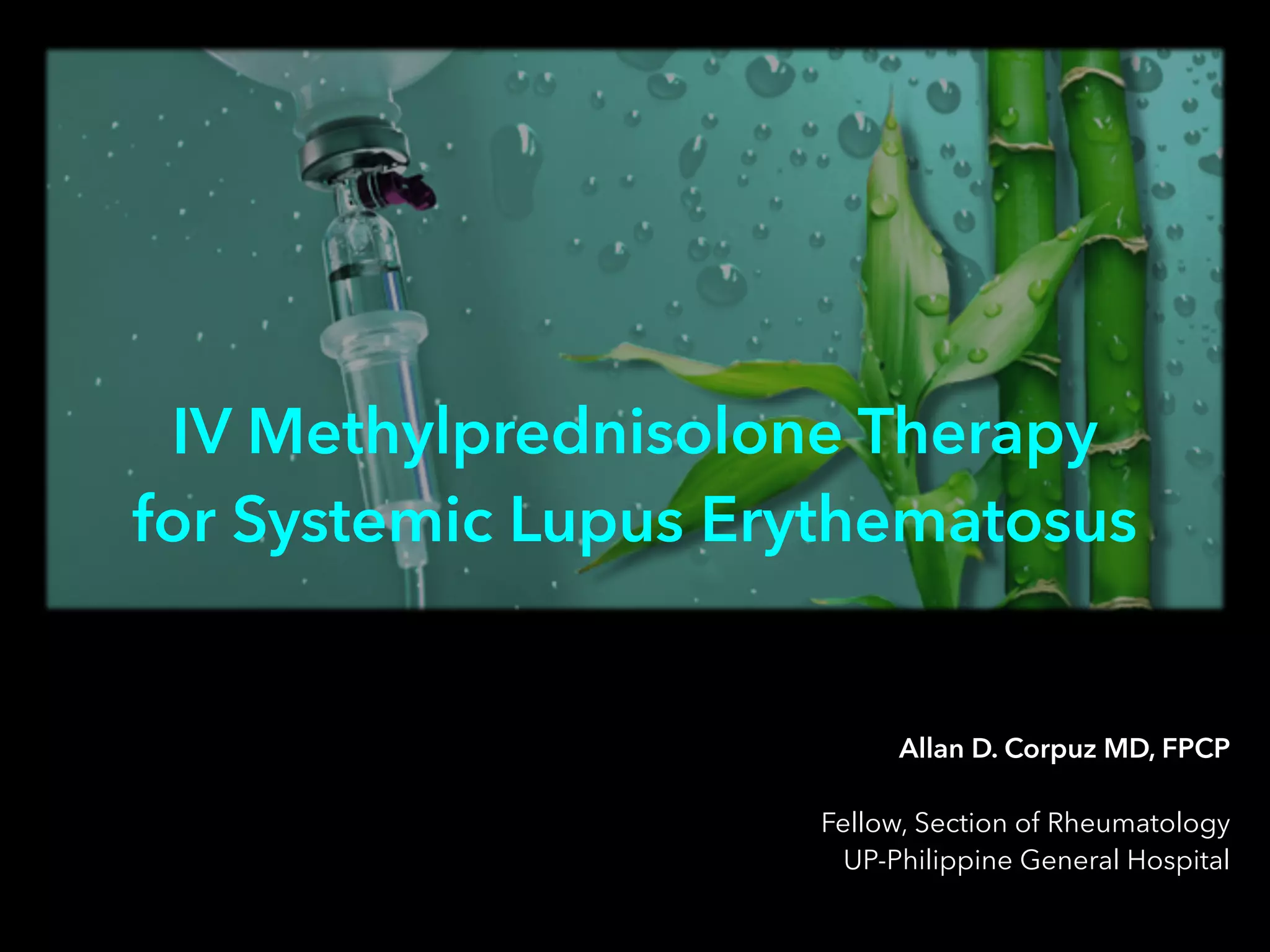 Methyprednisolone Pulse Therapy for Nurses | PDF