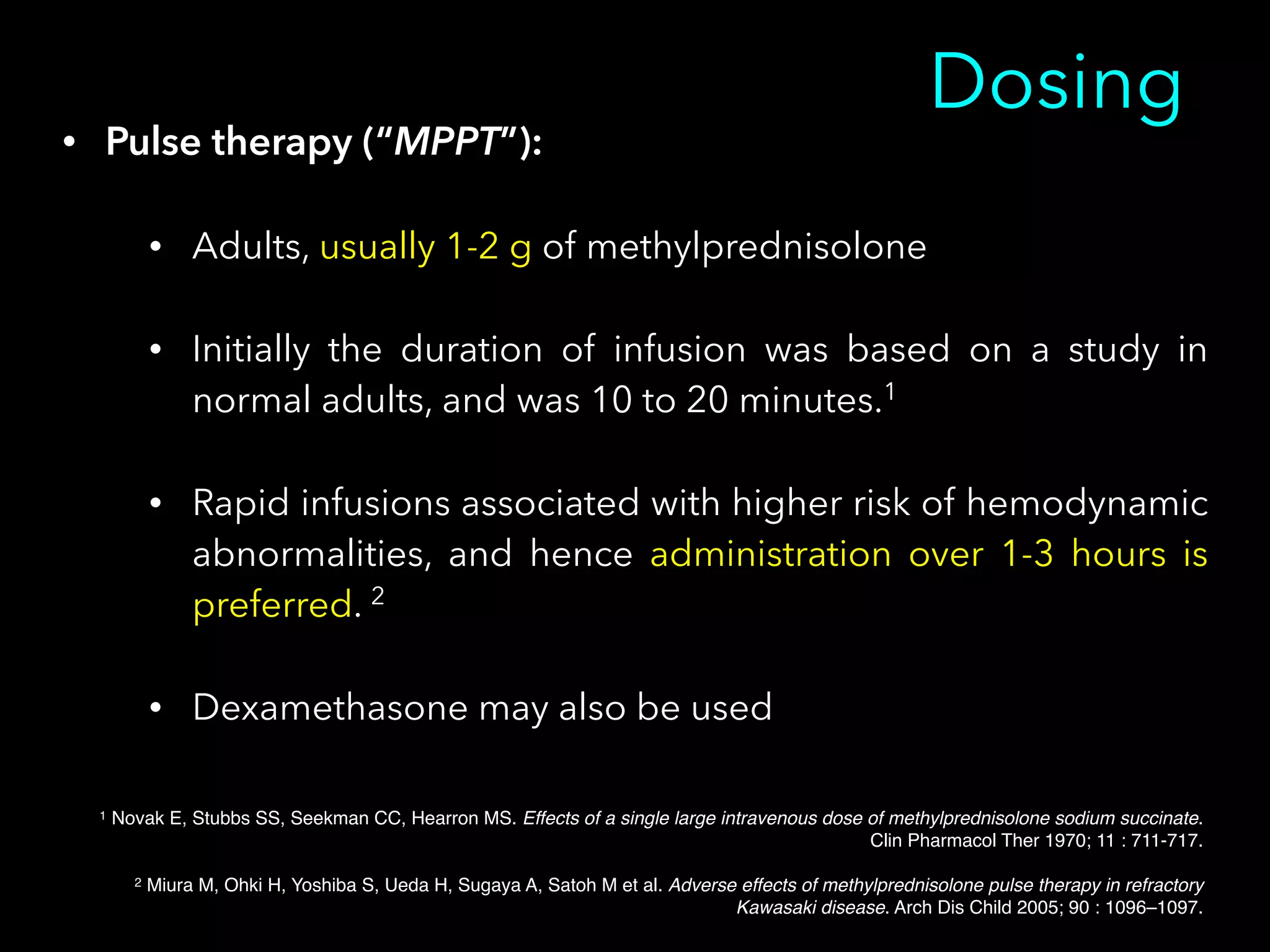 Methyprednisolone Pulse Therapy for Nurses | PDF