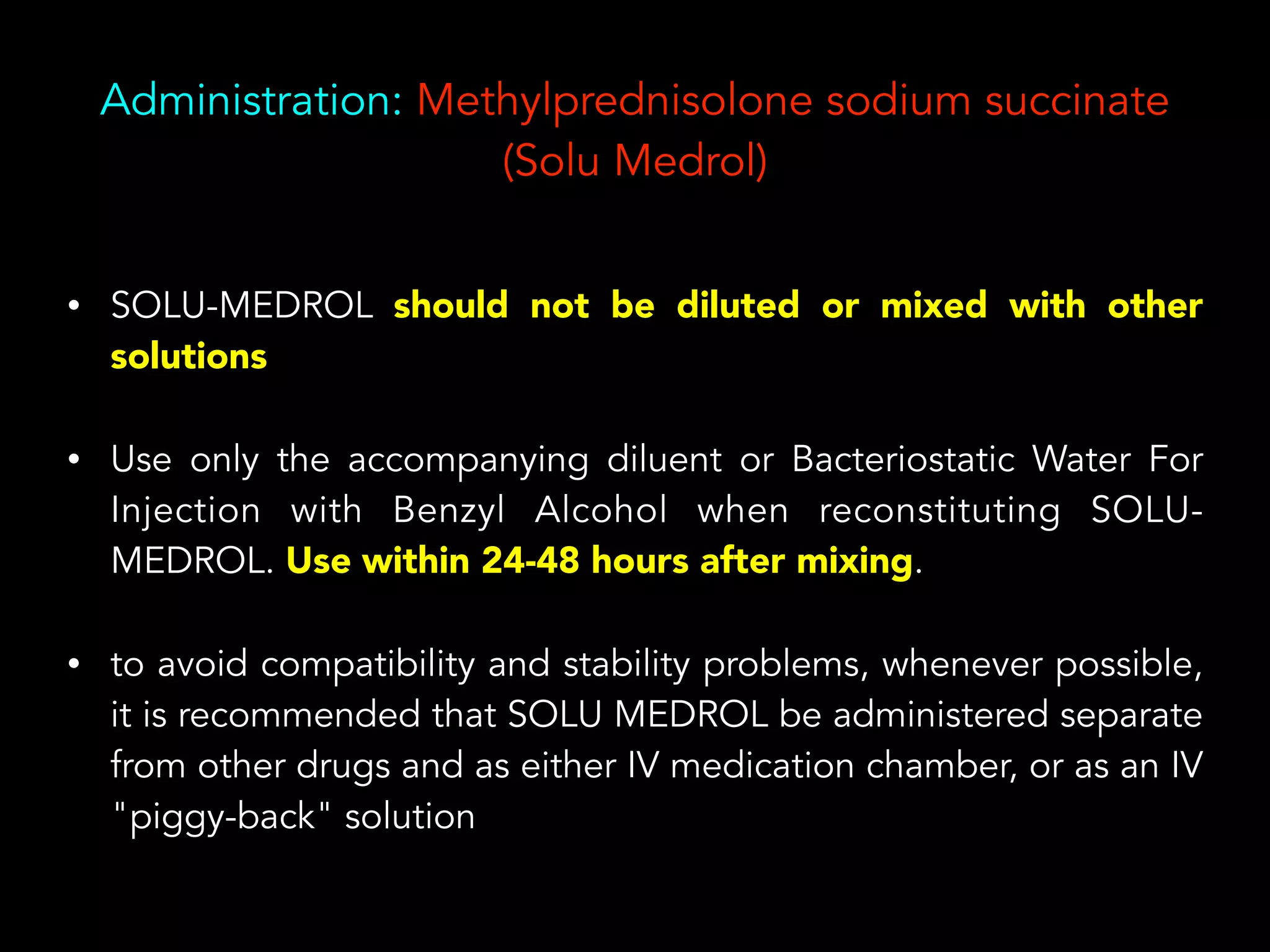 Methyprednisolone Pulse Therapy for Nurses | PDF