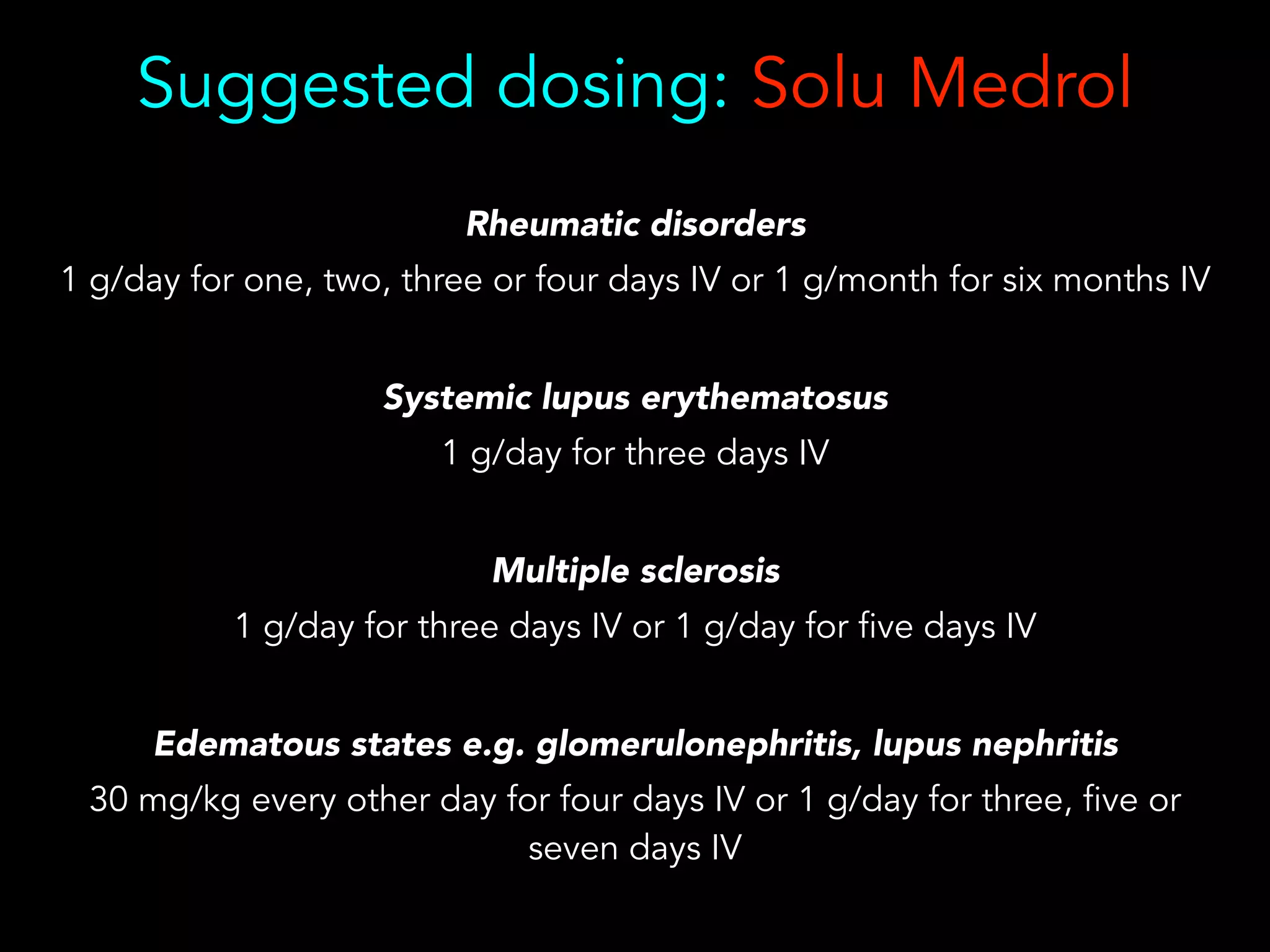 Methyprednisolone Pulse Therapy for Nurses | PDF