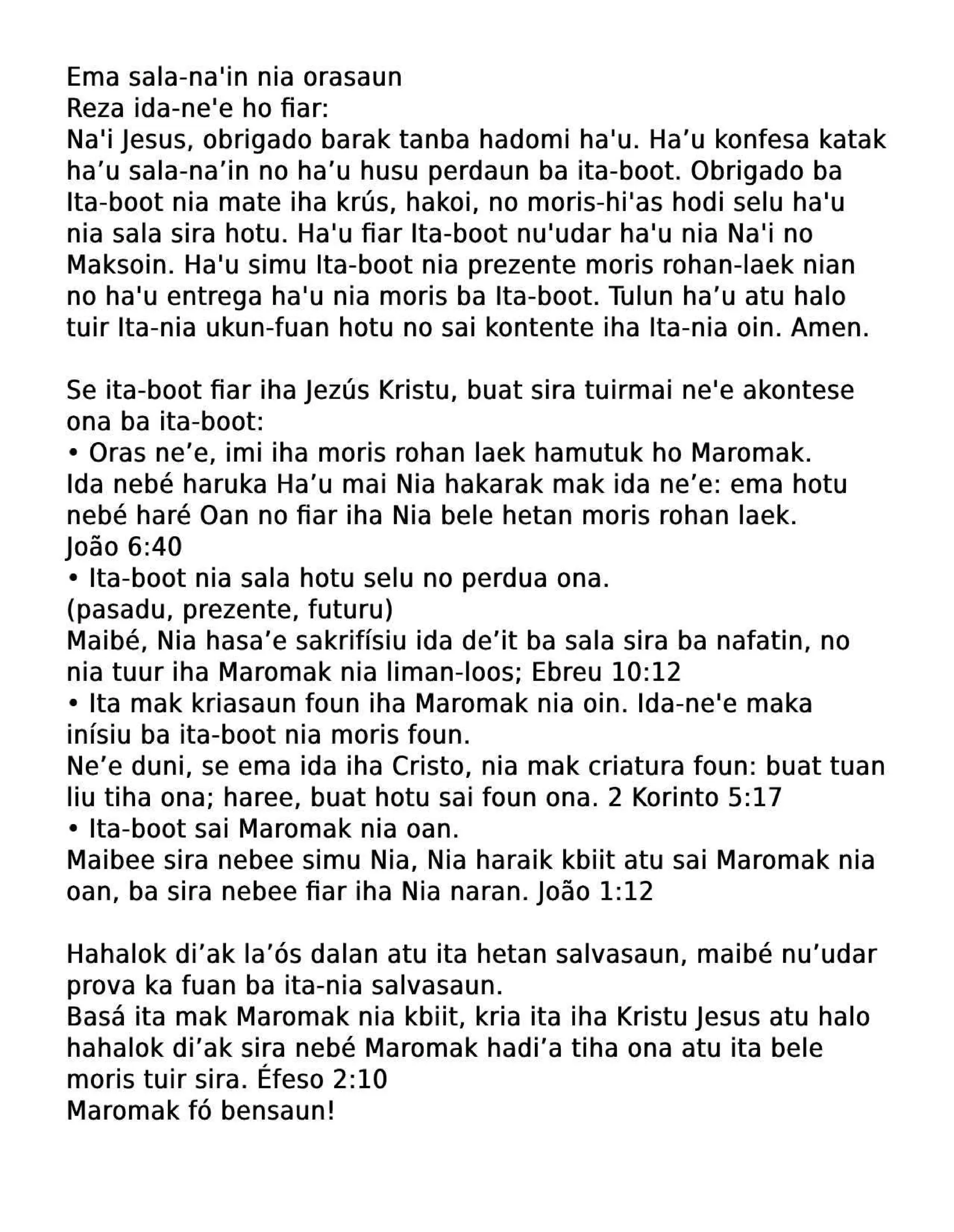 Tetum Gospel Tract - ONLY JESUS CHRIST SAVES.pdf