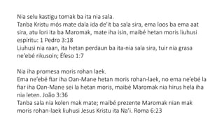 Tetum Soul Winning Gospel Presentation - Only JESUS CHRIST Saves.pptx