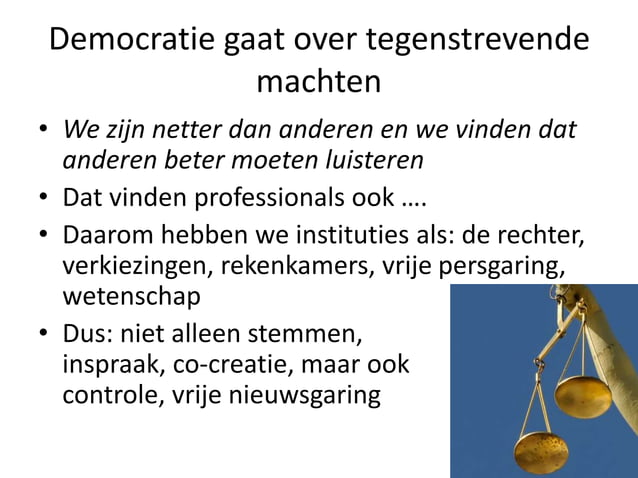 Teugels en tegenwichten 2018 | PPT