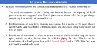 Highway Development and Planning Transportation Engineering | PPTX
