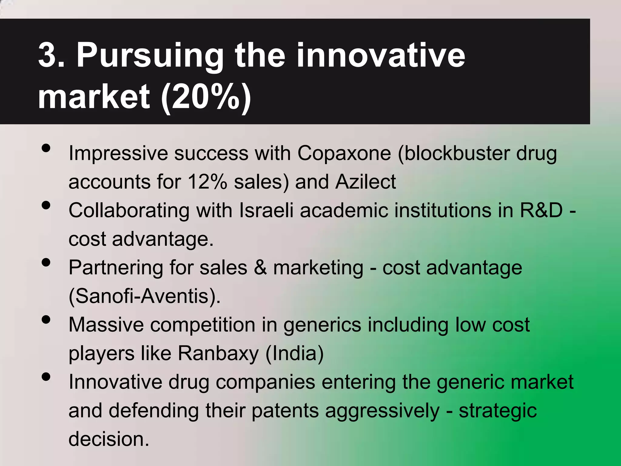 Case studies in Strategy: Teva | PPTX