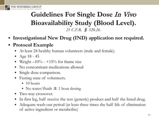 Bioequivalence & Bioavailability | PDF