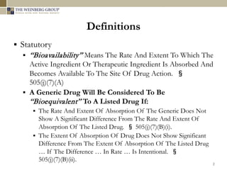 Bioequivalence & Bioavailability | PDF
