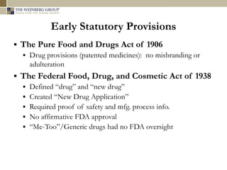 Introduction to the Legal Basis for Generic Drug Approvals | PPT