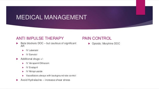 Endovascular management of Aortic Dissection