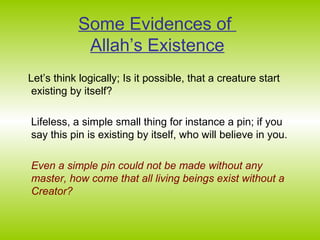 Belief in Allah / Tevhid/English | PPT