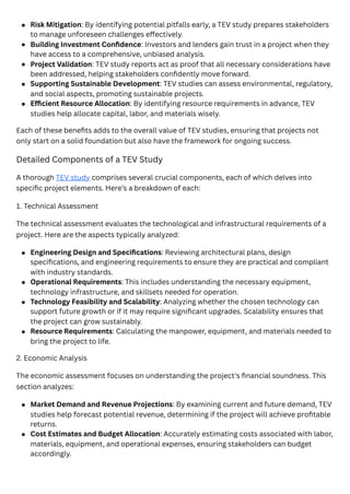 TEV Study Services An In-Depth Guide to Success in Project Investment ...