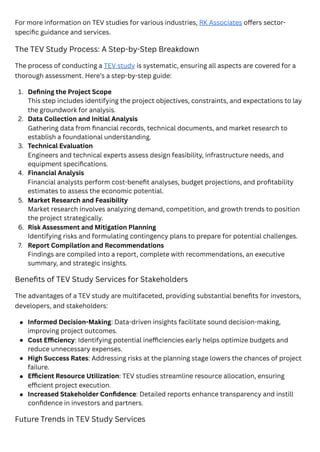 TEV Study Services An In-Depth Guide to Success in Project Investment ...