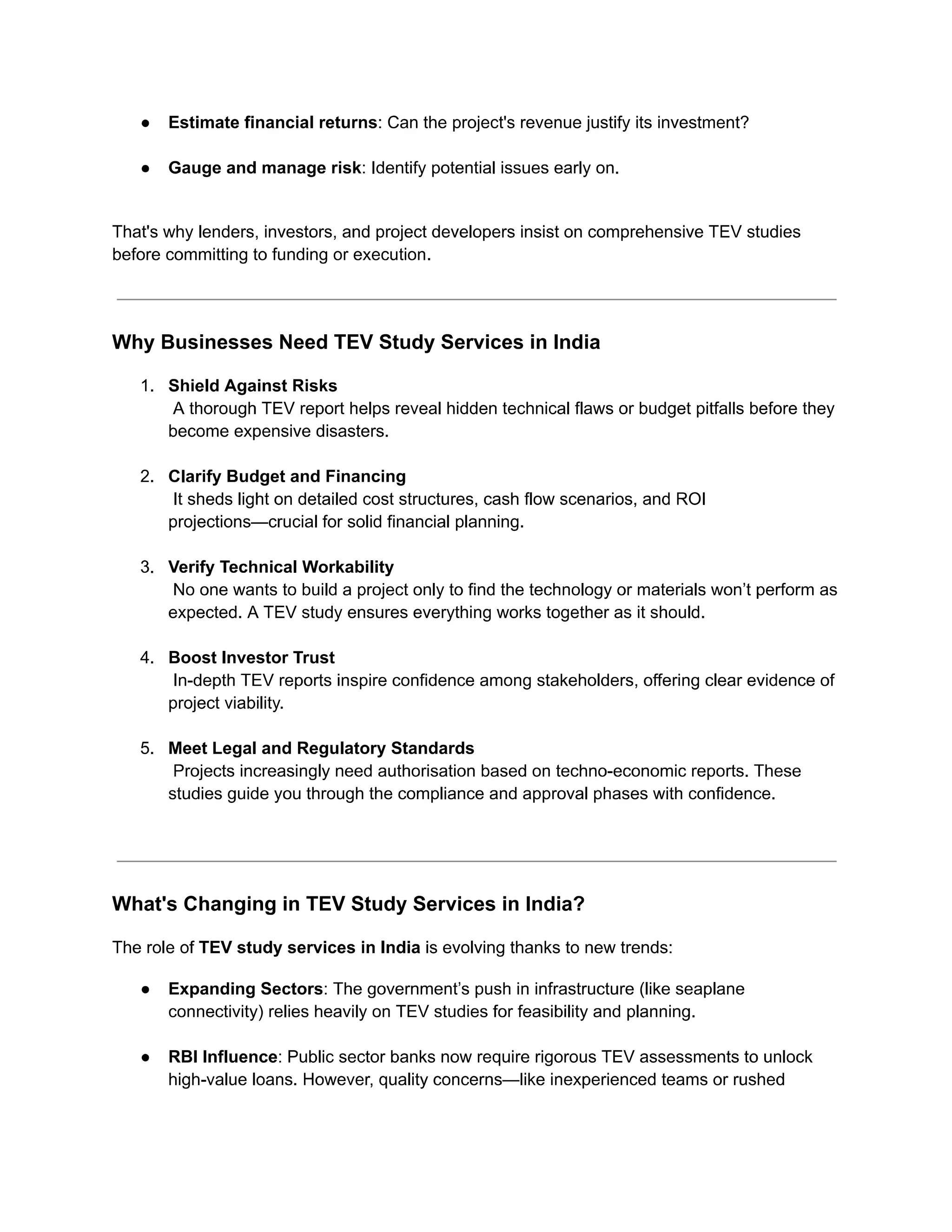 tev study services in india Sapient Services | PDF