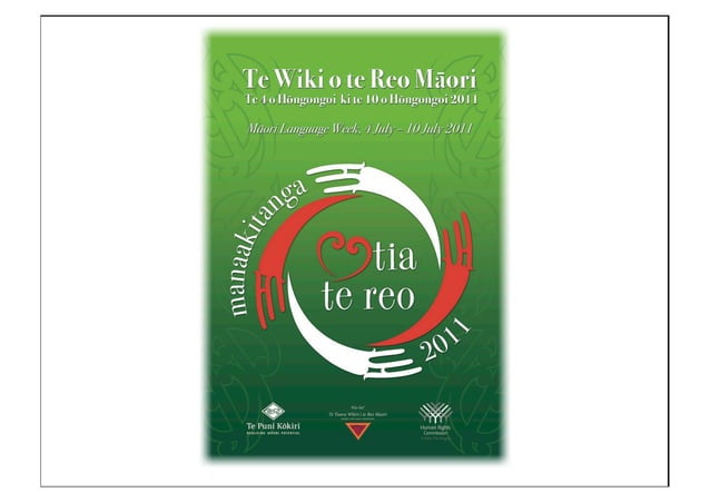 Te wiki o te reo māori | PDF