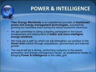 Titan Energy WorldWide - Smart Grid | PPTX