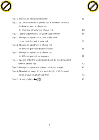 Spectroscopic pH Measurement Using Phenol Red Dye | PDF