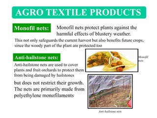 Agrotech-Agro textiles | PPTX