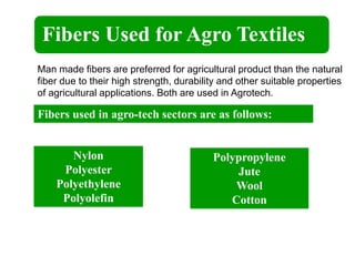 Agrotech-Agro textiles | PPTX