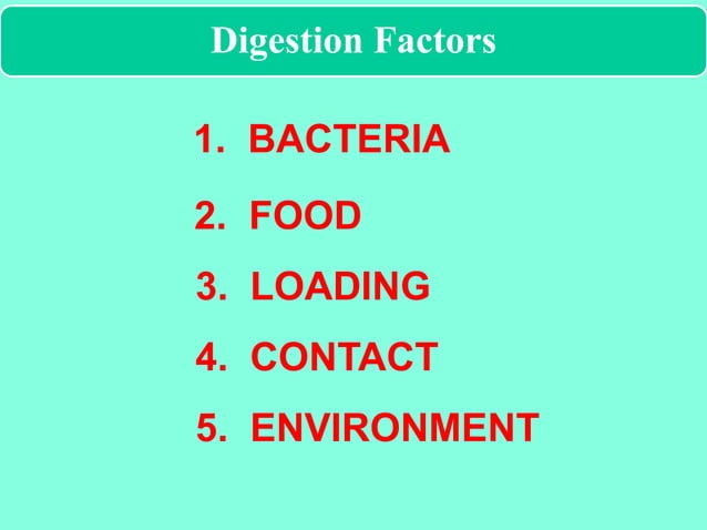 ANAEROBIC SLUDGE DIGESTION PROCESS | PPTX