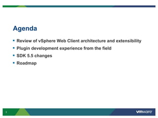 VMworld 2013: vSphere UI Platform Best Practices: Putting the Web Client SDK Into Action | PPT