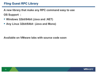 VMworld 2013: How to Exchange Status Message Between Guest and Host Using RPC | PPT