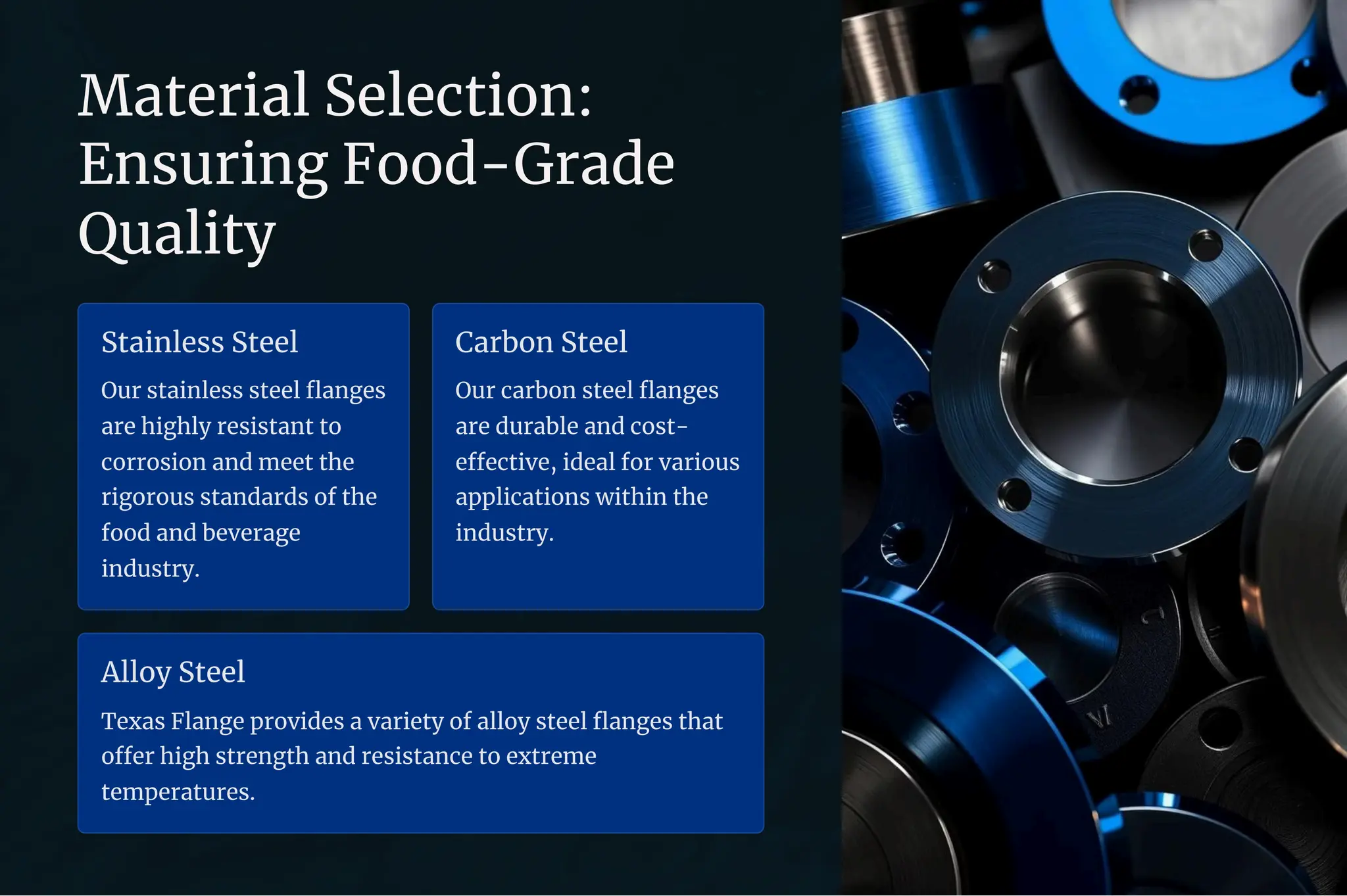 Texas-Flange-Precision-Flanges for Food & Beverage Industries | PPT