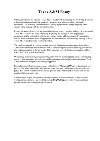 Texas A&M Essay.pdf