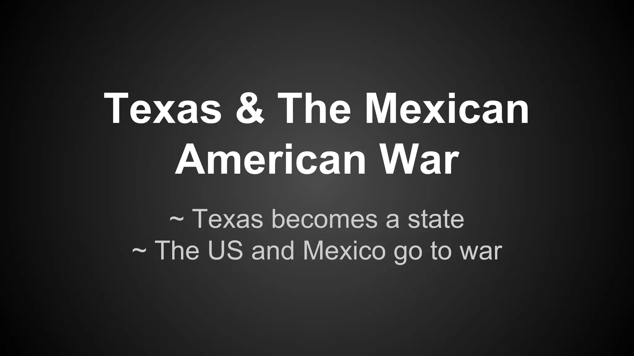 Texas and The Mexican American War | PDF | Death, Injury, or Military ...